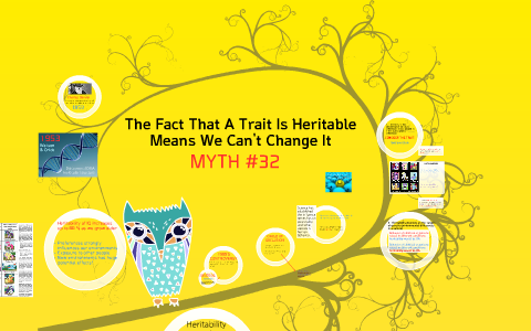 MYTH #32: The Fact That A Trait Is Heritable Means We Can't Change It ...