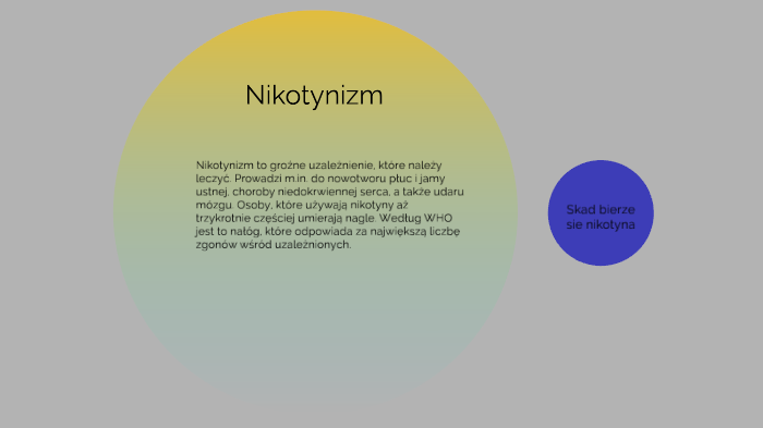 Nikotynizm by Jackob A on Prezi