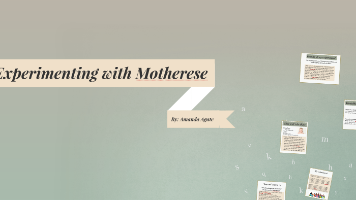 What is "Motherese"? by Amanda Agate on Prezi