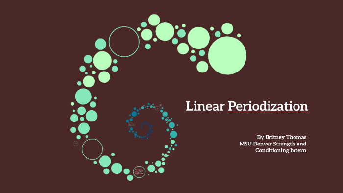 Linear Periodization by MSU Denver Strength & Conditioning on Prezi