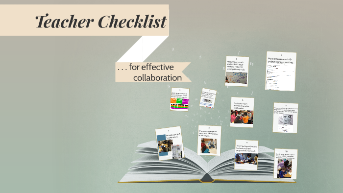 Teacher Checklist for Collaboration by Claudia Acevedo on Prezi