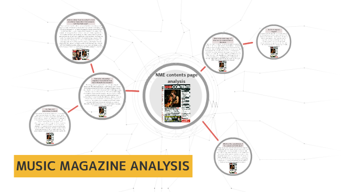 NME contents page analysis by Cristinalen Salcedo on Prezi