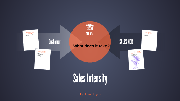 Sales Intensity by Lilian Lopez on Prezi