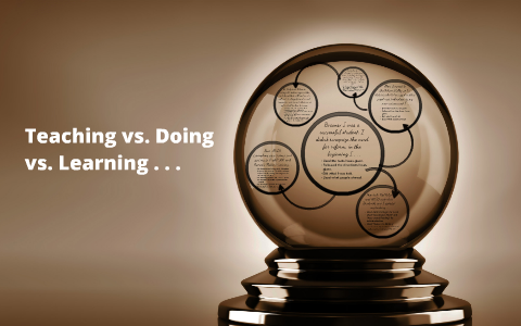 Teaching vs. Doing vs. Learning... by Michelle Brown on Prezi