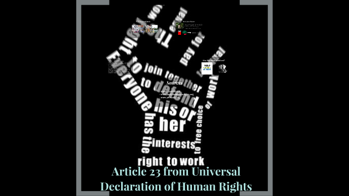 Article 23 from Universal Declaration of Human Rights by Filippo ...