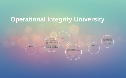 Operational Integrity University by MB C on Prezi