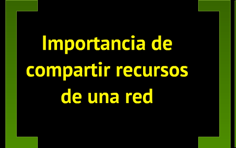 Importancia de compartir recursos de una red by CR-IS Lic Cantinas on Prezi