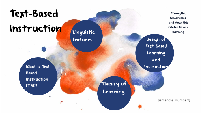 Text-Based Instruction by Samantha Blumberg on Prezi