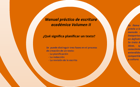¿Qué significa planificar un texto? by Marco Fonseca on Prezi