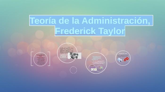 Teoria de la Administracion, Frederick Taylor by Josselyn Ardón