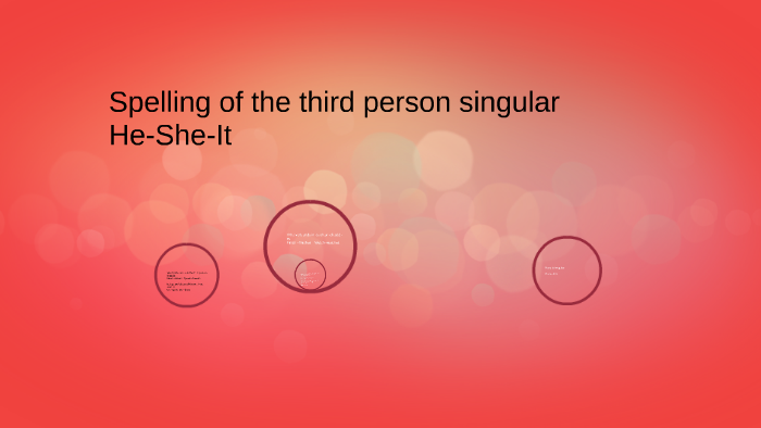 Spelling of the third person singular He-She-It by Maxi Fernandez on Prezi