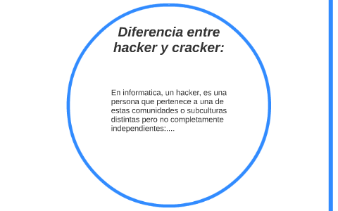 Diferencia entre hacker y cracker: by Nubia Gàmez on Prezi