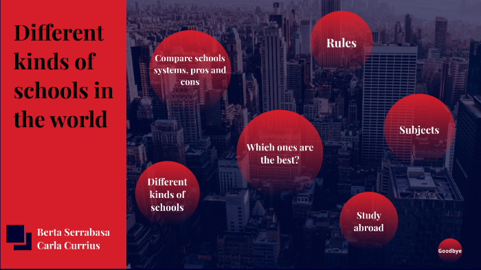 Different kinds of schools in the world by Carla Currius on Prezi