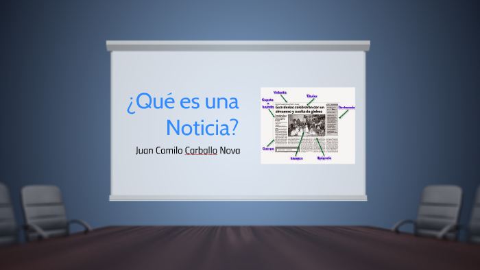 ¿Qué es una Noticia? by Marlon R Castellar F on Prezi
