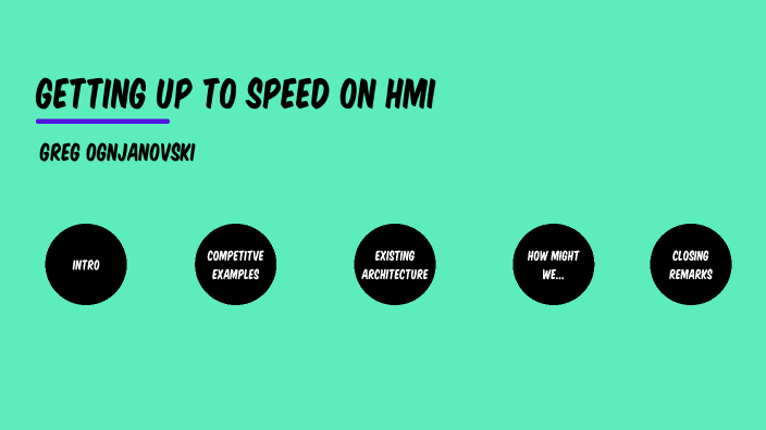 Up to Speed on HMI by Greg O on Prezi