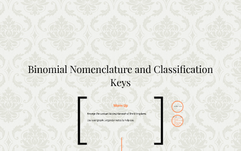 Binomial Nomenclature and Classification Keys by Lorin Atkins on Prezi