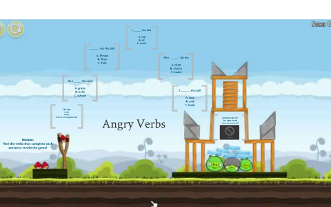 Angry Verbs Game by Emily Snyder on Prezi