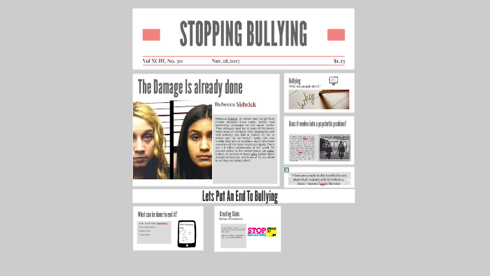 STOPPING BULLYING by gala brunini on Prezi