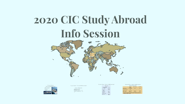 CIC Study Abroad Info Session by Nathan Rex on Prezi