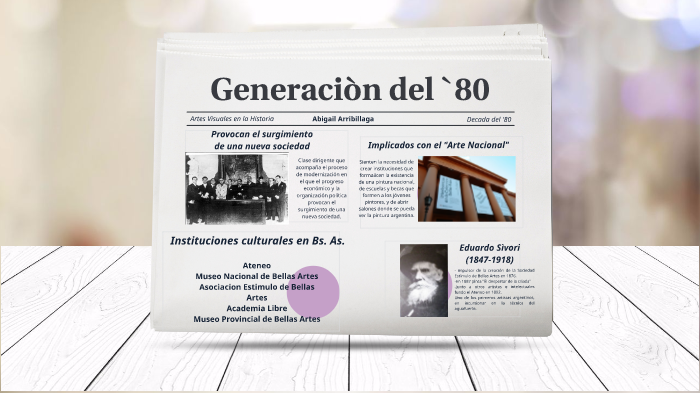 Generacion del '80- Artes Visuales en la Historia by Abigail ...