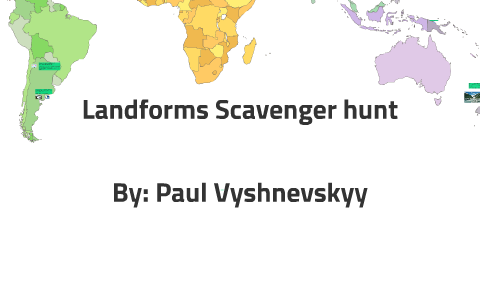 Landforms Scavenger hunt by Paul Vyshnevskyy