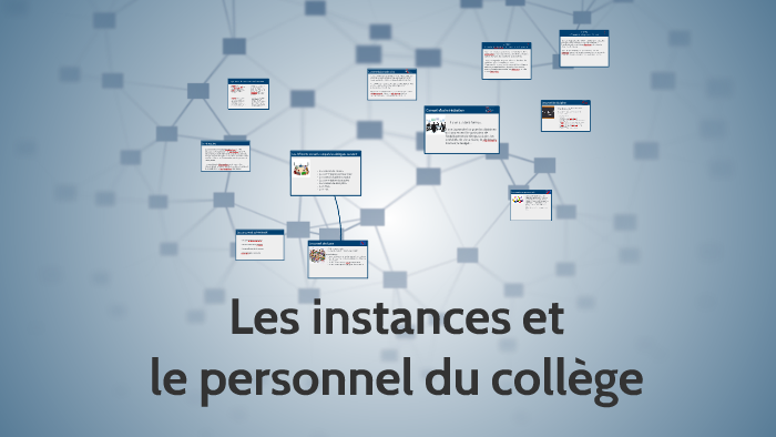 Les instances et le personnel au collège by leslie letard on Prezi