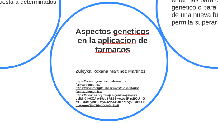 Aspectos geneticos en la aplicacion de farmacos by on Prezi