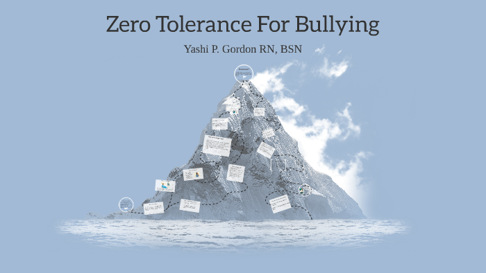 Zero Tolerance For Bullying by Yashi Gordon on Prezi