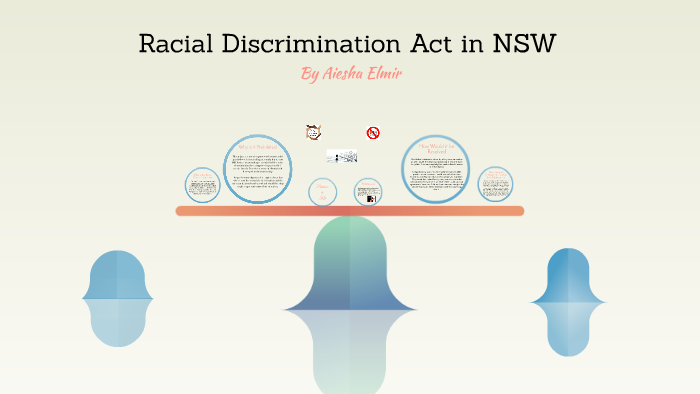 Racial Discrimination Act in NSW by Aiesha Elmir on Prezi
