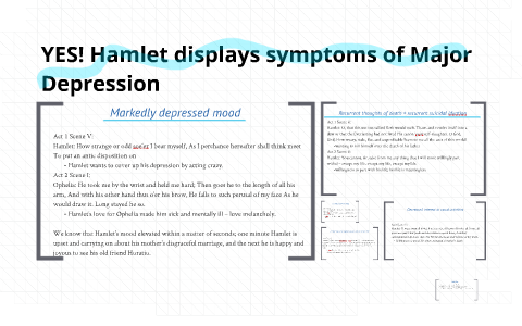 Hamlet displays signs of Major Depression by Paul Lee on Prezi