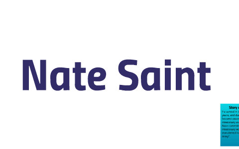 Nate Saint by Samantha Cruz on Prezi