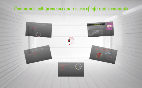Commands with pronouns and review of informal commands by