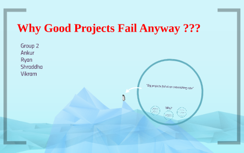 Why Good Projects Fail Anyway By Ankur Sah On Prezi