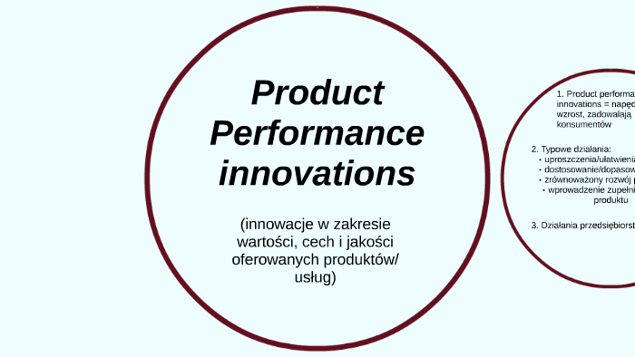Product Performance innovations by Ula Klimczyk on Prezi