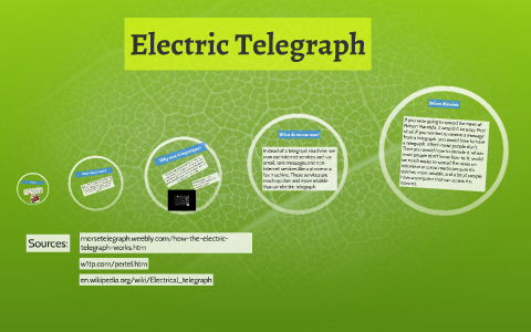 Electric Telegraph by Timothy Wang on Prezi