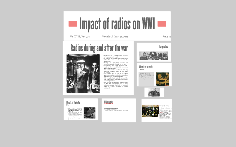 Impact of radios on WWI by Raven Shields Wallace on Prezi