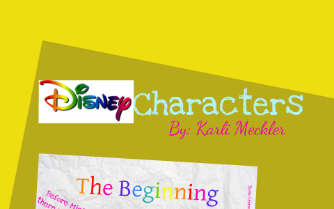 Evolution of Disney Characters by Karli Meckler on Prezi