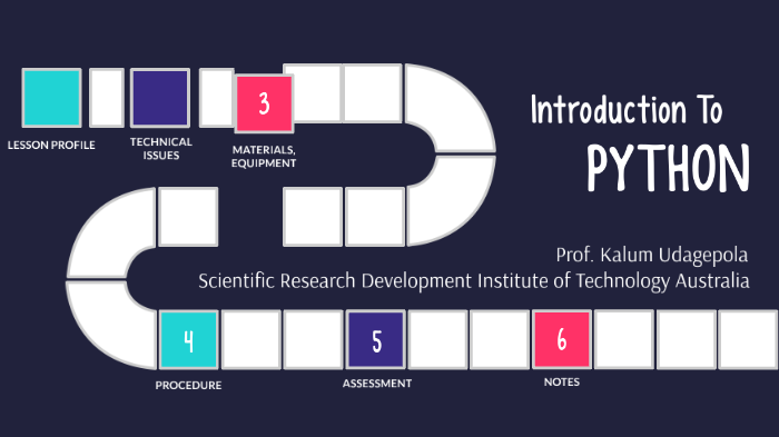 Introduction to Python by Kalum Udagepola on Prezi