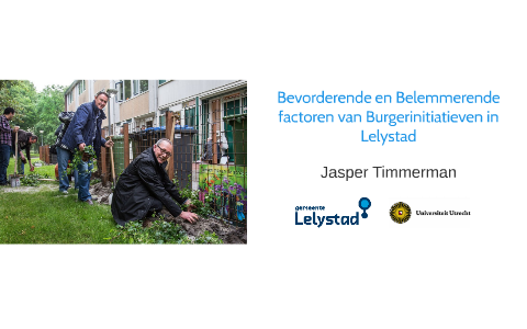 Bevorderende en Belemmerende factoren van Burgerinitiatieven by Jasper ...