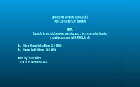 Ingenieria de Sistemas. by David Ricardo Midence on Prezi