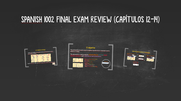 SPANISH 1002 FINAL EXAM REVIEW (CHAPTER 12-14) by Gisabel Leonardo on Prezi