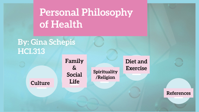 Personal Philosophy of Health by Gina Schepis on Prezi