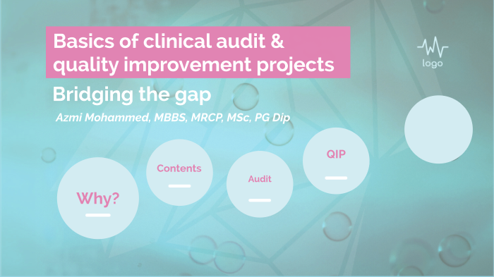 Basics of clinical audit & quality improvement projects by Azmi ...