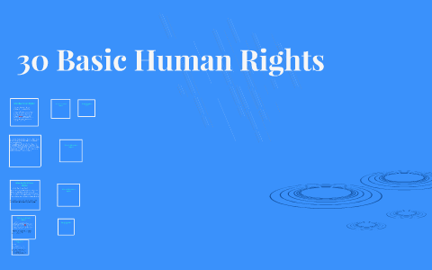30 Basic Human Rights by Tori Connelly on Prezi