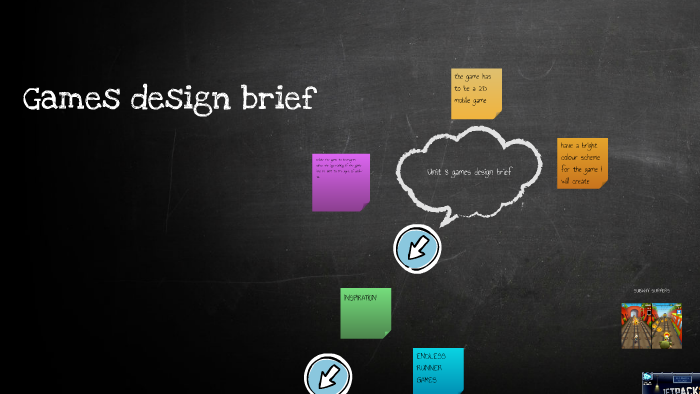 Games design brief by Josh Hunston