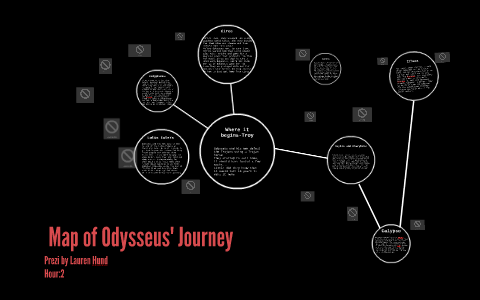 Map of Odysseus' Journey by Lauren Hund on Prezi