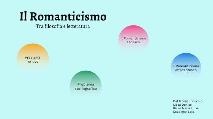 Romanticismo, tra filosofia e letteratura by Sara Scopigno on Prezi