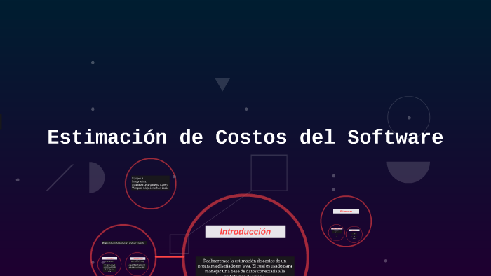Estimación de Costos del Software by Jonathan Vazquez on Prezi