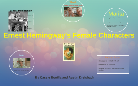 Ernest Hemingway's female Characters by cassie bonilla on Prezi