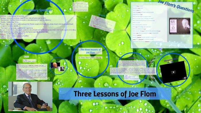 Part 1 Chapter 5 the Three Lessons of Joe Flom by Chelsea Weaver on Prezi